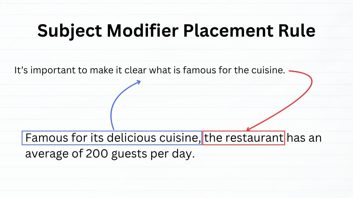 Pay Attention to Subject-Modifier Placement Grammar on the SAT - SAT MAX